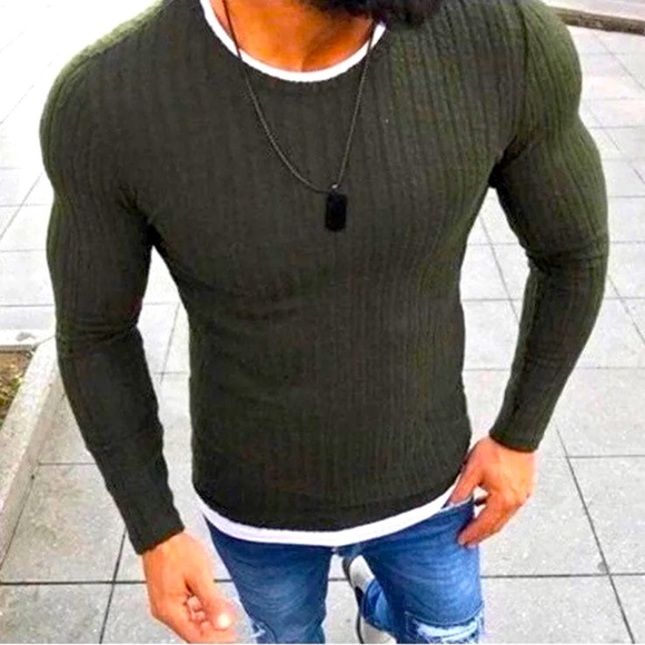 Sweaters | Double Layered Knit Sweater | Poshmark